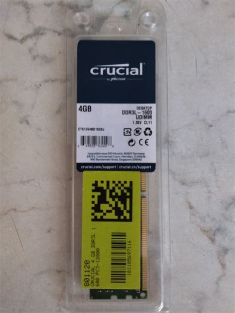 Crucial Ddr3l 1600 Cl 11