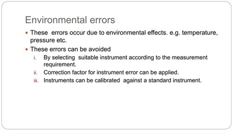 Instrumentation Measurement Error And Its Types PPT