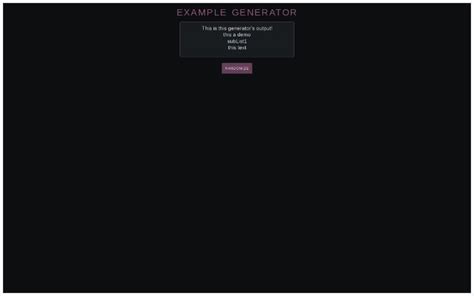 Example Generator
