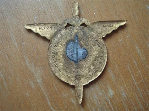 Insigne 6ème BCCP Parachutiste Indochine Drago Paris Nice 25 rue de
