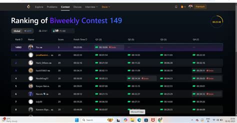 Hello Everyone I Have Participated In The Leetcode Biweekly Contest 149 Meghali Dutta