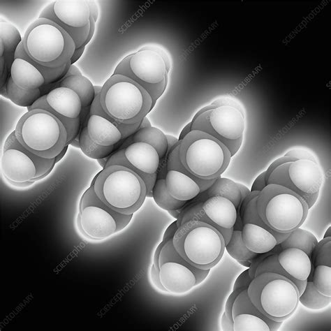 Polystyrene Polymer Chain Stock Image C026 0136 Science Photo Library
