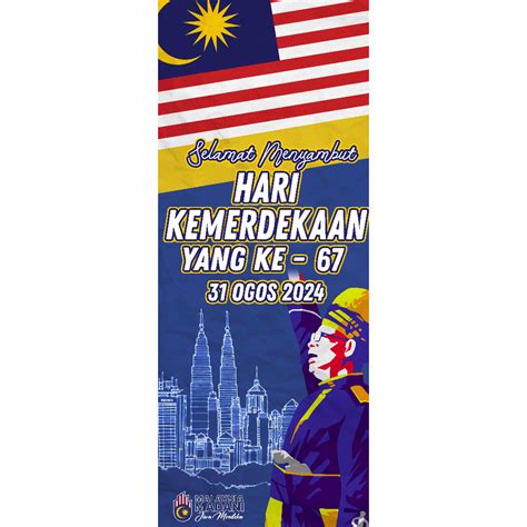 Bunting MERDEKA Bunting Sambutan KEMERDEKAAN Malaysia Bunting Hari KEBANGSAAN