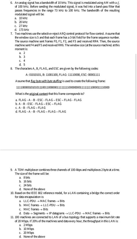 Solved 6 An Analog Signal Has A Bandwidth Of 10 Khz This