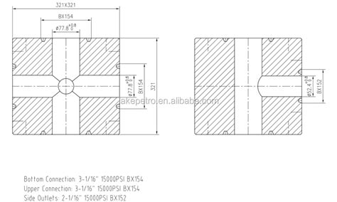 API A Crosses And Tees Studded Blocks For Well Drilling