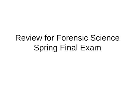 Ppt Review For Forensic Science Spring Final Exam Ballistics Rifling