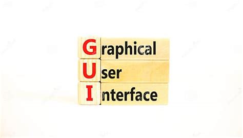 gui graphical user interface symbol concept words gui graphical user