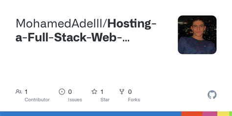 Github Mohamedadelllhosting A Full Stack Web Application