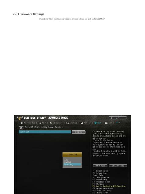 Uefi Firmware Settings Booting Office Equipment