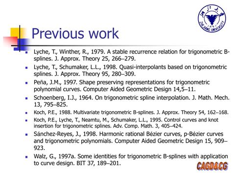 Ppt Spline Curves With A Shape Parameter Powerpoint Presentation