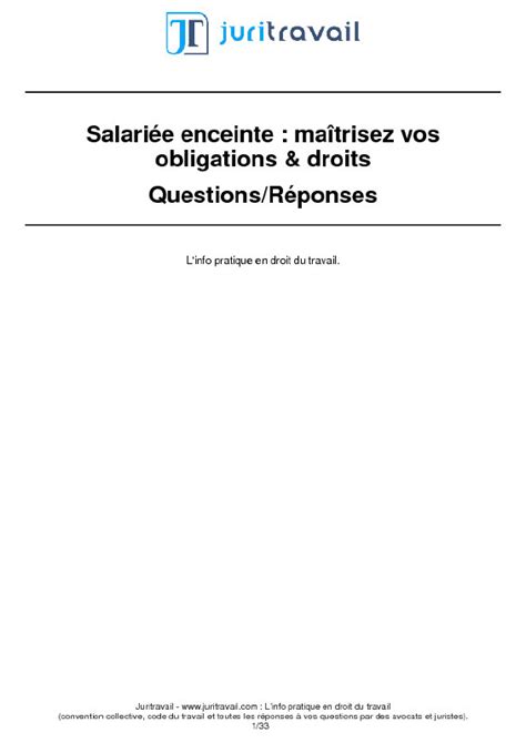 Salariée enceinte Vos droits obligations en tant qu employeur