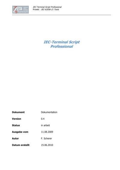 Iec Terminal Script Profxpdf