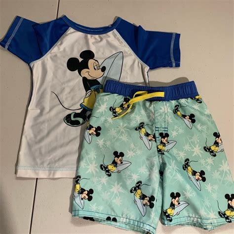 Disney Swim Disney Mickey Mouse Bathing Suit Set Poshmark