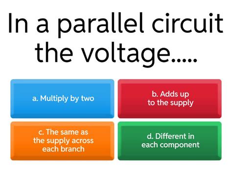 Series And Parallel Quiz