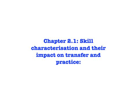 Aqa A Level Pe Chapter 2 Information Processing Skill Practice And