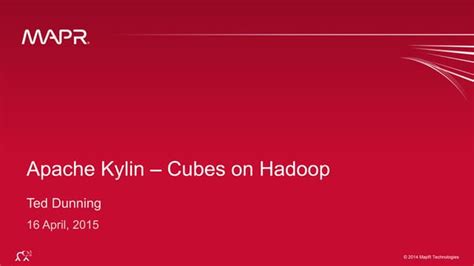Apache Kylin Olap Cubes For Sql On Hadoop Ppt