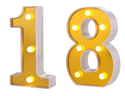 Led Number Tabletop Light 18 Shop Today Get It Tomorrow