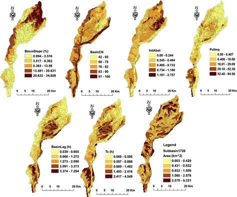 A Range Of Basin Scale Initial Parameters Used In Hydrological Modeling Download Scientific