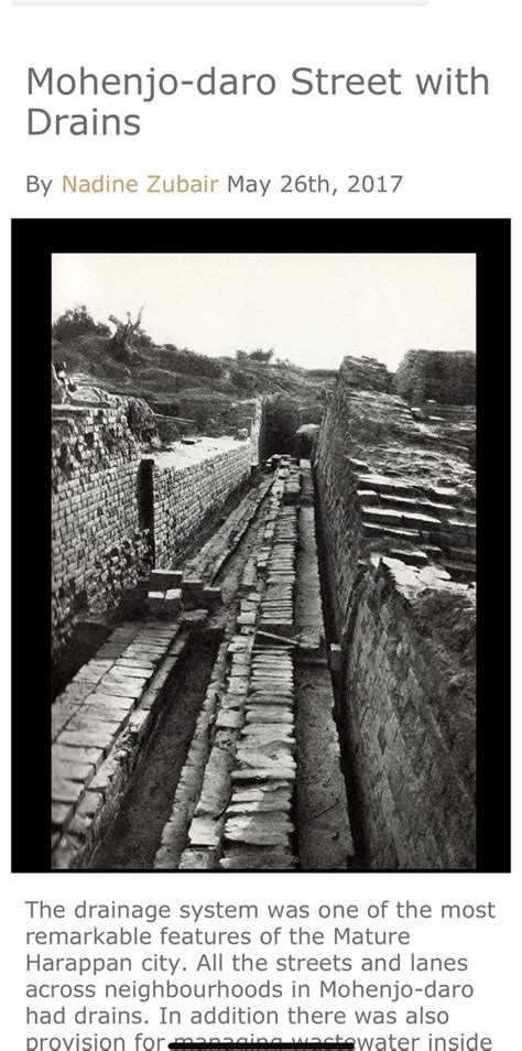 Mohenjo Daro Drainage System