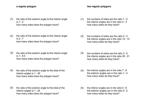 Median Don Steward Mathematics Teaching Ratio And Polygon Angles