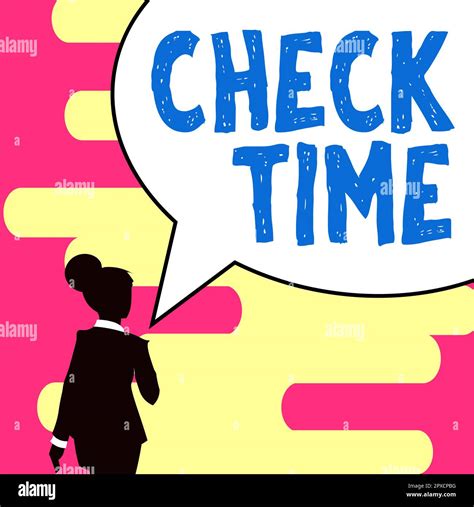 Writing Displaying Text Check Time Conceptual Photo Instance Of