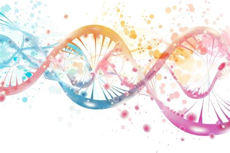 A Painting Of A Spiral With The Word Dna On It Premium Ai Generated Image