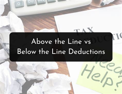Above The Line Vs Below The Line Deductions Explained
