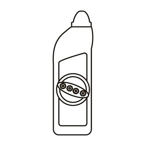 Premium Vector Sign Of Household Cleaning Bottle