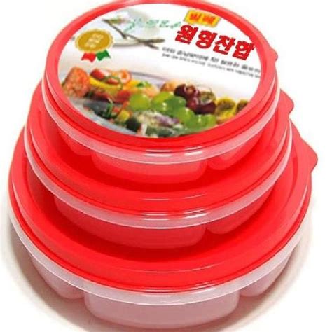 원형 밀폐용기 찬합 6칸형 냉동밥 냉동실보관용기 홈플러스 익스프레스