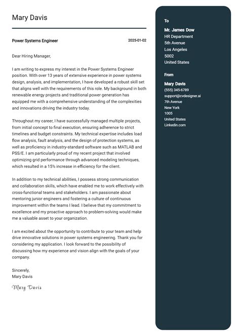 20 Photonics Engineer Cover Letter Examples And Templates For 2025