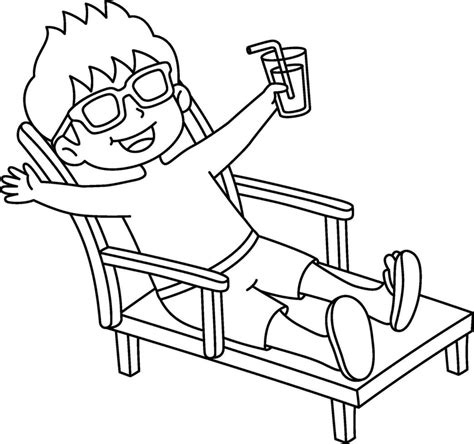 Relaxing Clipart Black And White