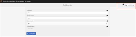 aem tool create generate tool from scratch aem best practices and