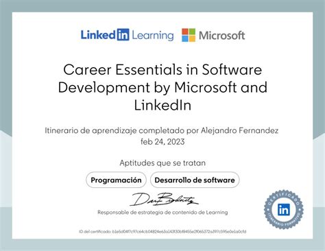 Alejandro Fernandez On Linkedin Certificate Of Completion