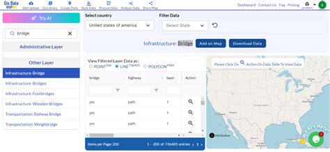 Download Bridge Data In Shapefile Kml Geojson And More Filter And