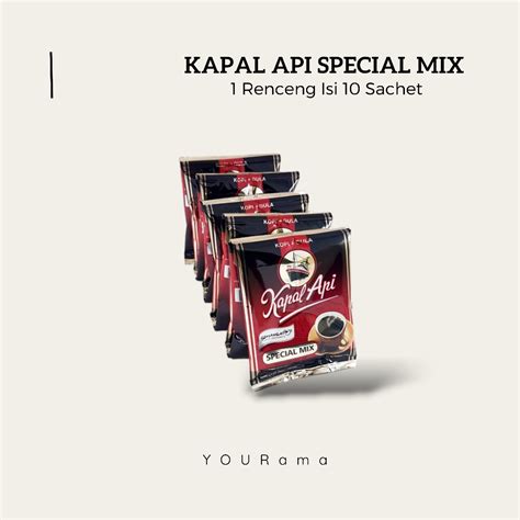 Jual Kopi Kapal Api Special Mix 1 Renceng Isi 10 Sachet Shopee Indonesia