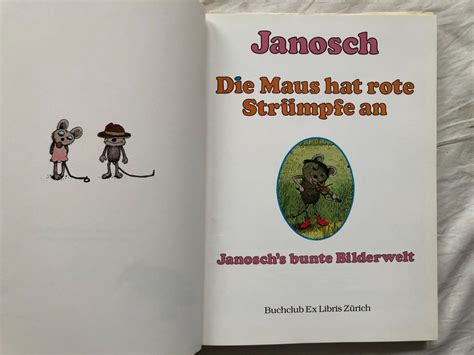 Janosch Die Maus Hat Rote Strümpfe An Kinderbuch Kaufen Auf Ricardo