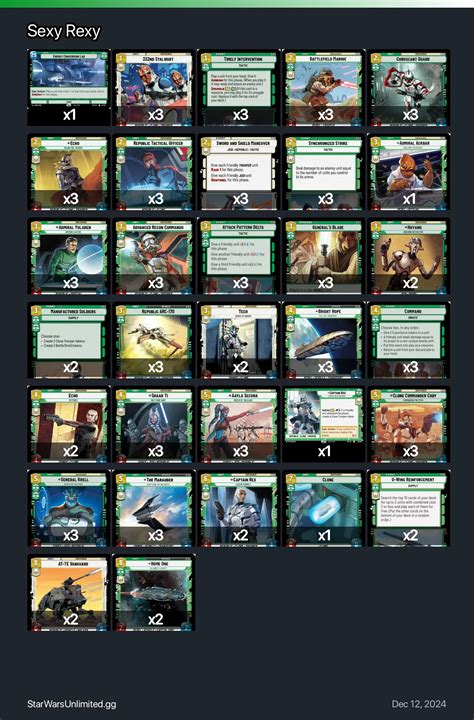 Sexy Rexy Starwarsunlimitedgg