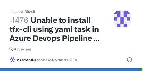 Unable To Install Tfx Cli Using Yaml Task In Azure Devops Pipeline