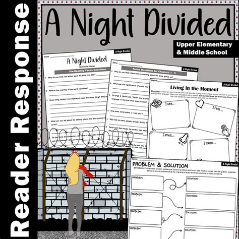 A Night Divided Novel Study Reader Response Questions And Graphic