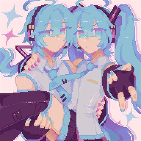 Pixilart Mikuo And Miku By Jynzha