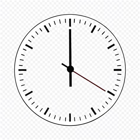 simple analog clock showing the time of four oclock precise timepiece