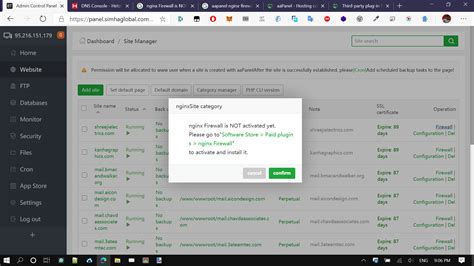 Nginx Firewall Enabling Issue Aapanel Free Hosting Control Panel