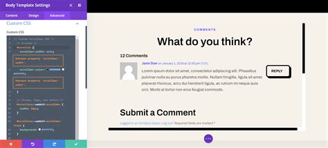 How To Create A Scroll Container For Your Divi Comments Module Ask The Egghead Inc