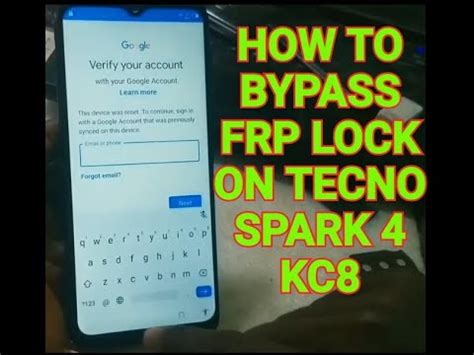 Tecno Spark Kc Frp Bypass YouTube