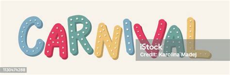 카니발 파티손으로 화려한 배너 텍스트를 그립니다 벡터 Carnival에 대한 스톡 벡터 아트 및 기타 이미지 Carnival