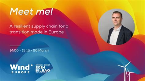 Looking Forward To Speak Later This Week At The Wind Europe Conference See You In Bilbao