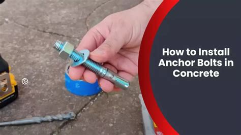 How To Install Anchor Bolts In Concrete Fix Up Blueprint