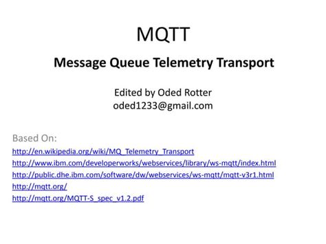 Mqtt Pptx Computer Networking Computing Mqtt Pptx Computer Networking Computing