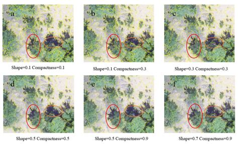 Effect Of Image Segmentation For Different Segmentation Parameters