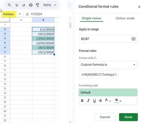 How To Use Named Ranges In Conditional Formatting In Google Sheets